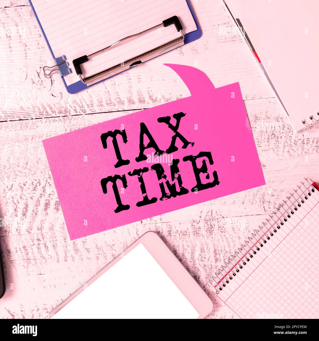 Hand writing sign Tax Time. Word for compulsory contribution state ...