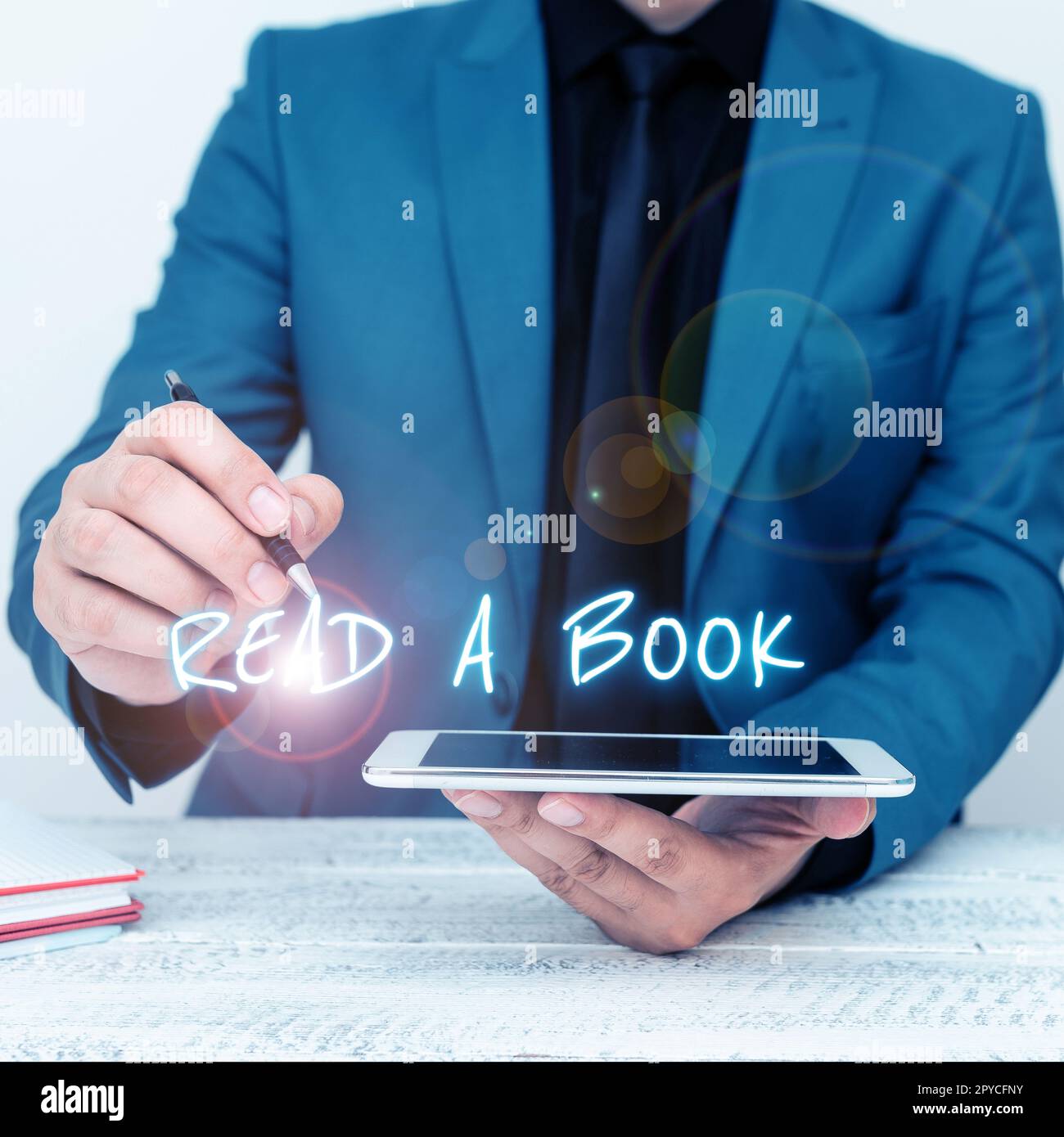 Inspiration showing sign Read A Book. Conceptual photo Enjoy literature ...