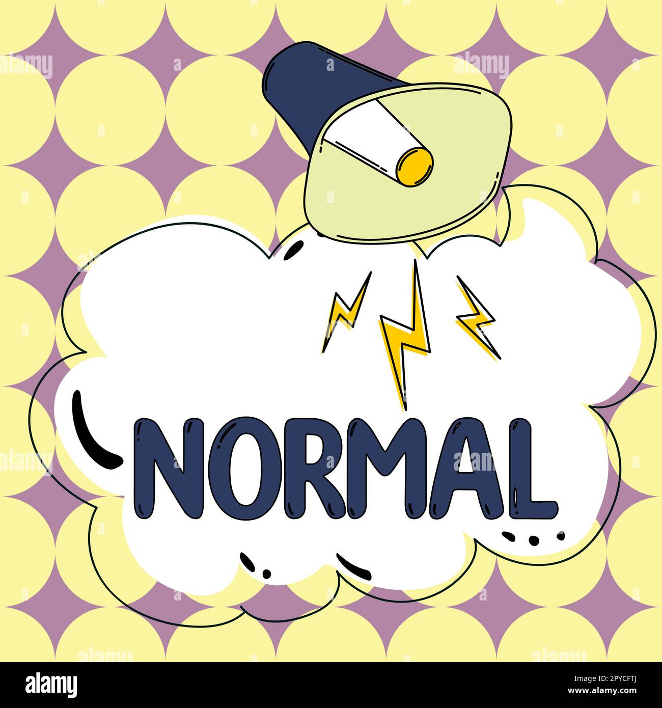 Text caption presenting Normal. Business idea system of public needs ...