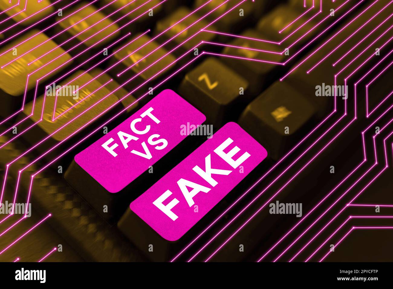 Text sign showing Fact Vs Fake. Business showcase Is it true or is ...