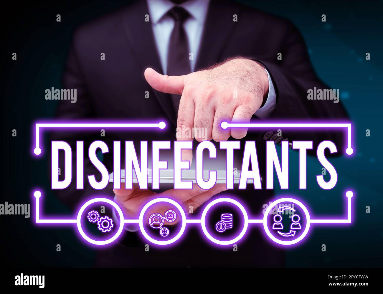 Writing displaying text Disinfectants. Internet Concept chemical that ...