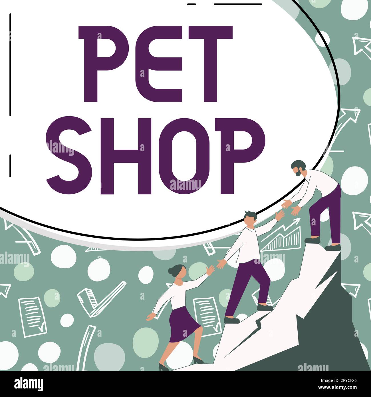 Text sign showing Pet Shop. Word for Retail business that sells ...