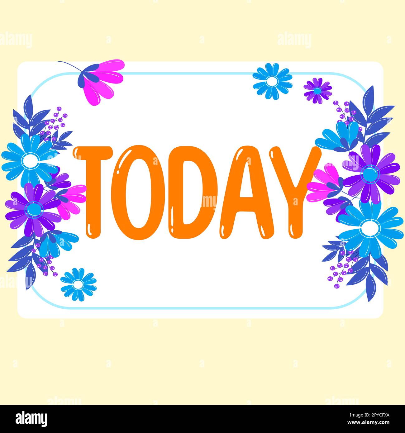 Conceptual display Today. Concept meaning this present day Current ...