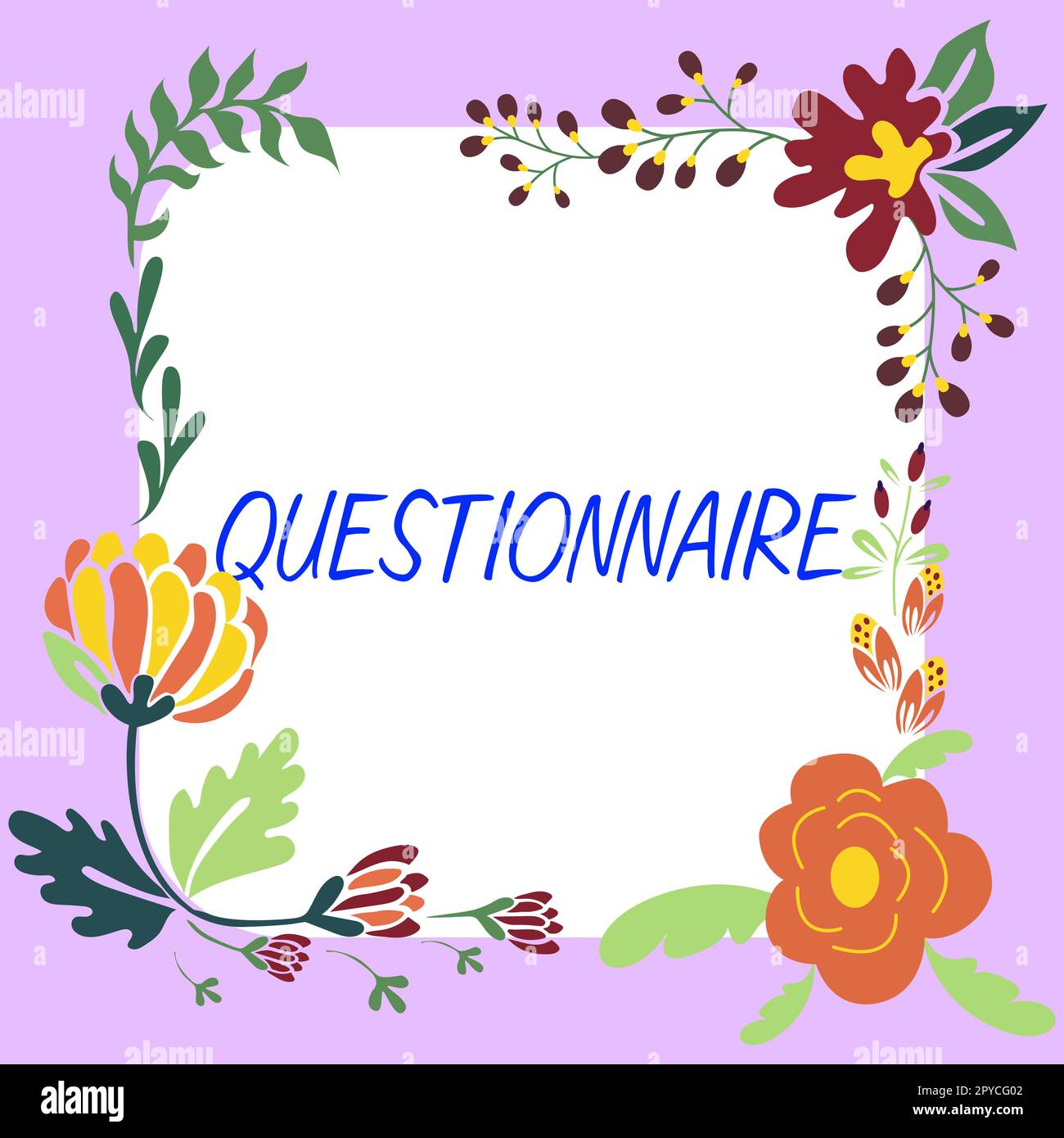 Text sign showing Questionnaire. Business approach Set of enquires ...