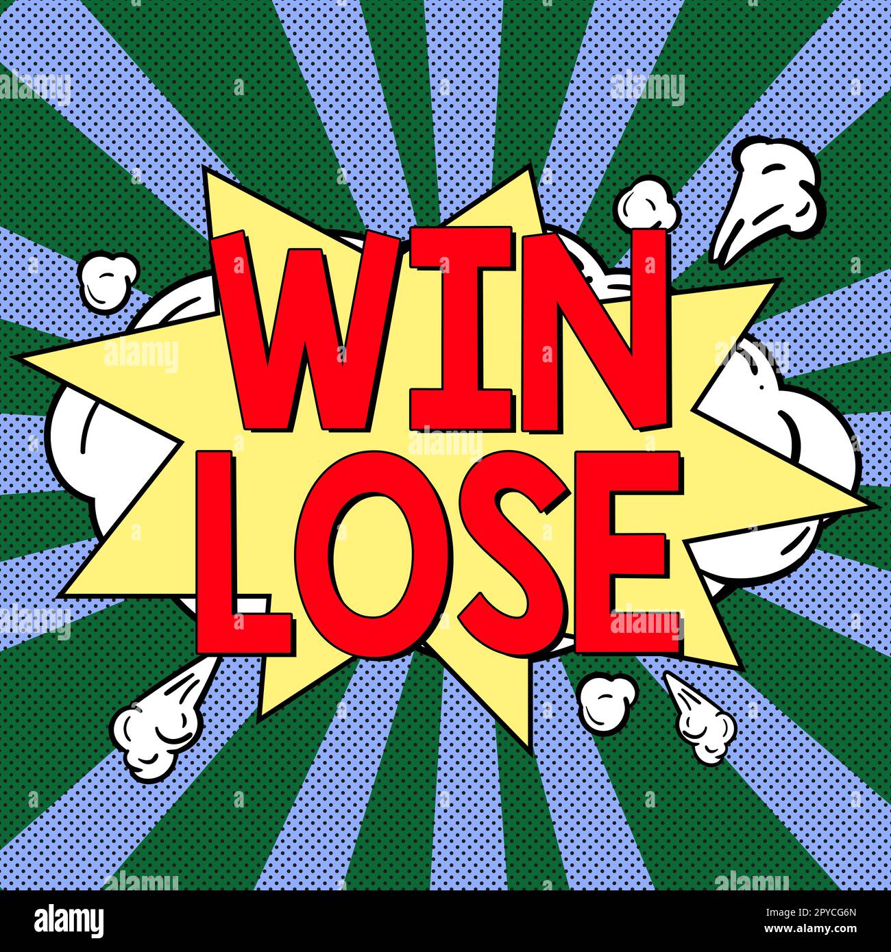 Hand writing sign Win Lose. Business overview Compare possibilities ...