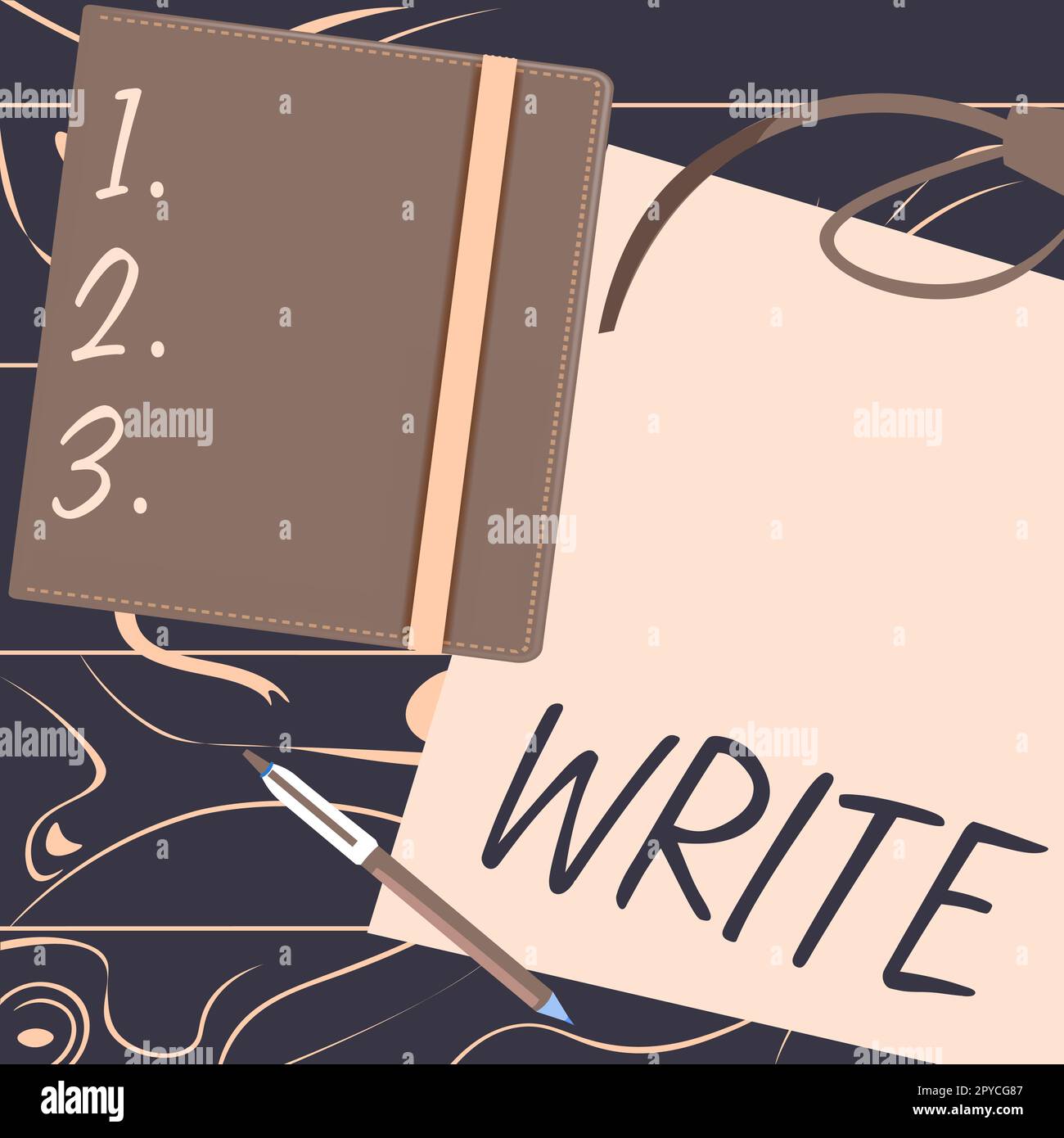 Text showing inspiration Write. Word for mark letters words or symbols ...