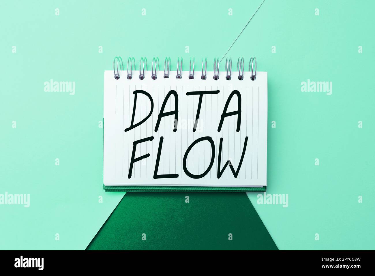 Text sign showing Data Flow. Business overview the movement of data through a system comprised ...