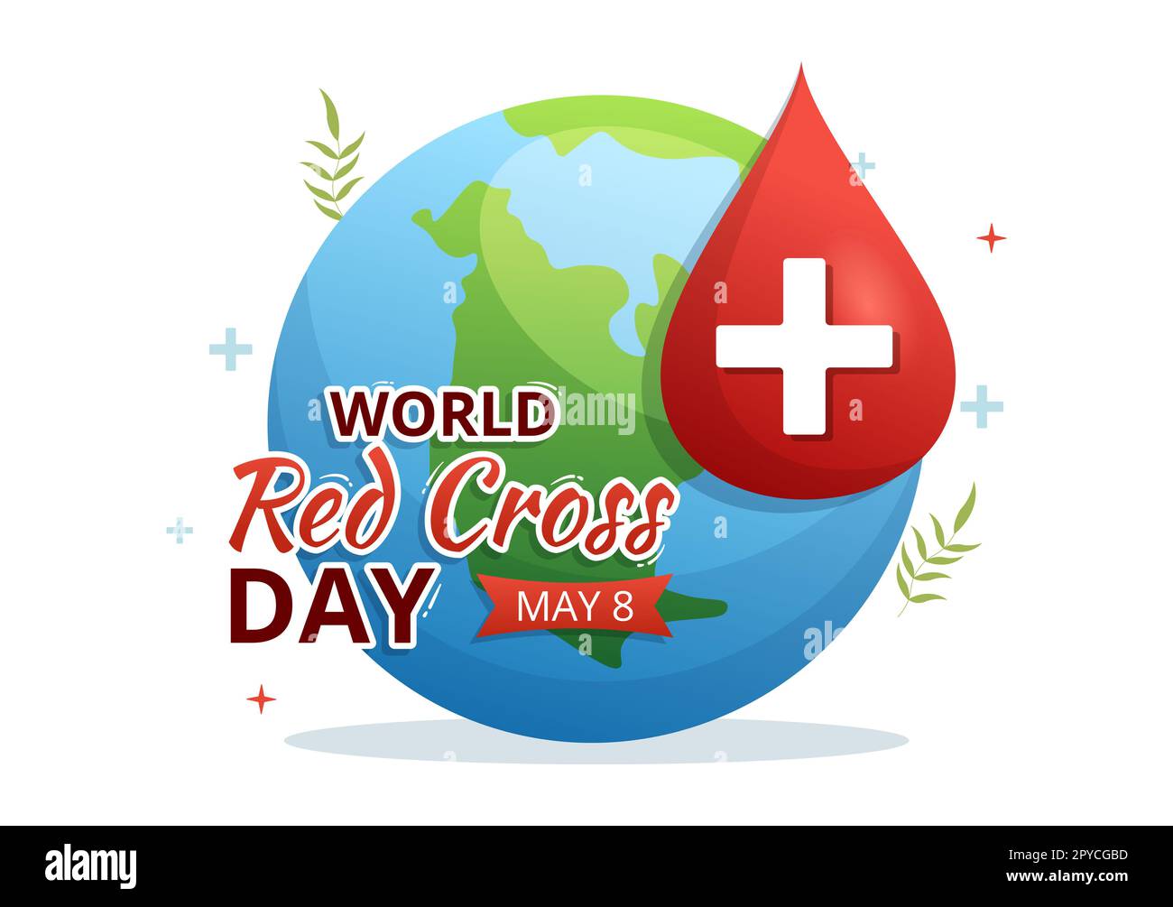 World Red Cross Day on May 8 Illustration to Medical Health and ...