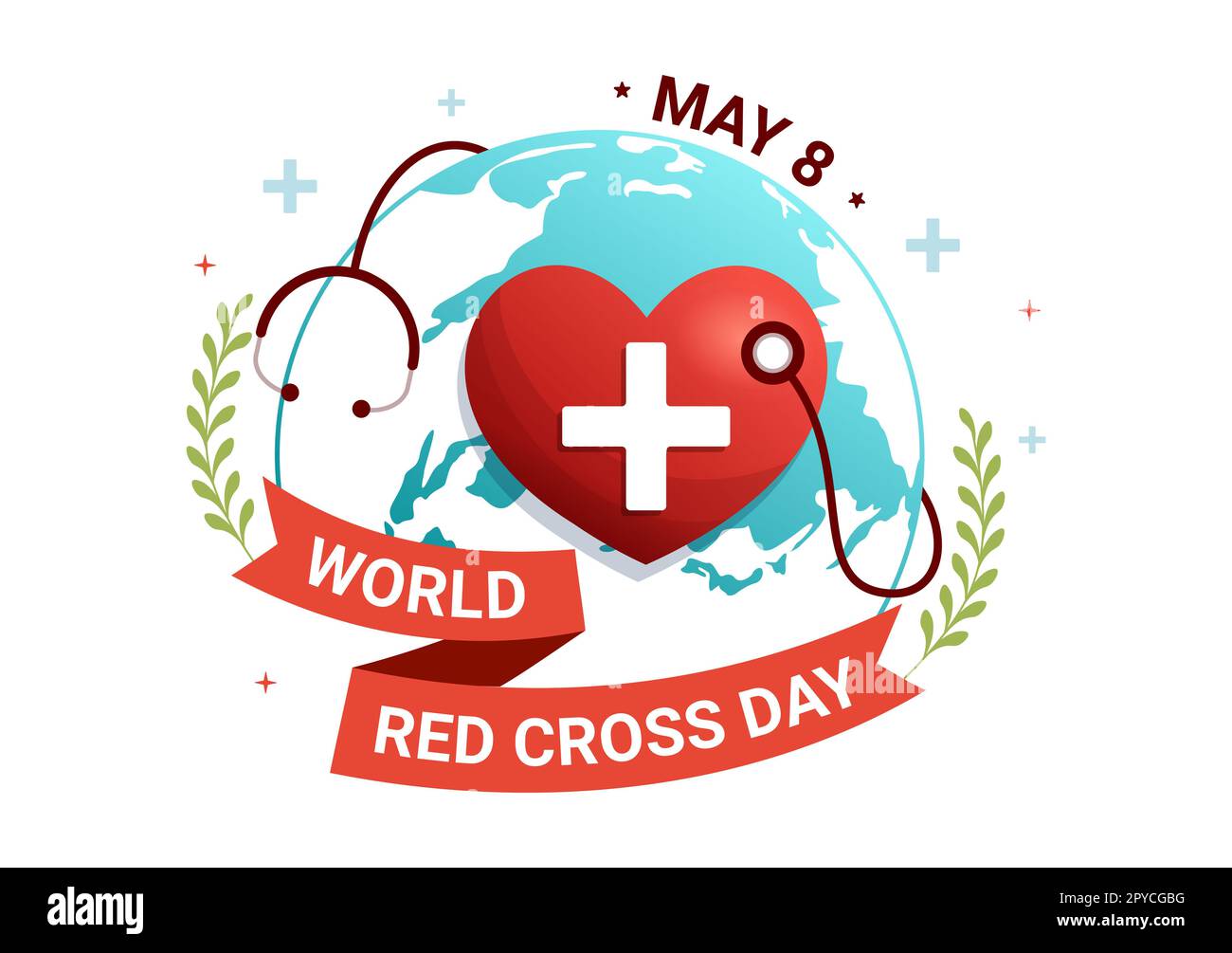 World Red Cross Day on May 8 Illustration to Medical Health and ...
