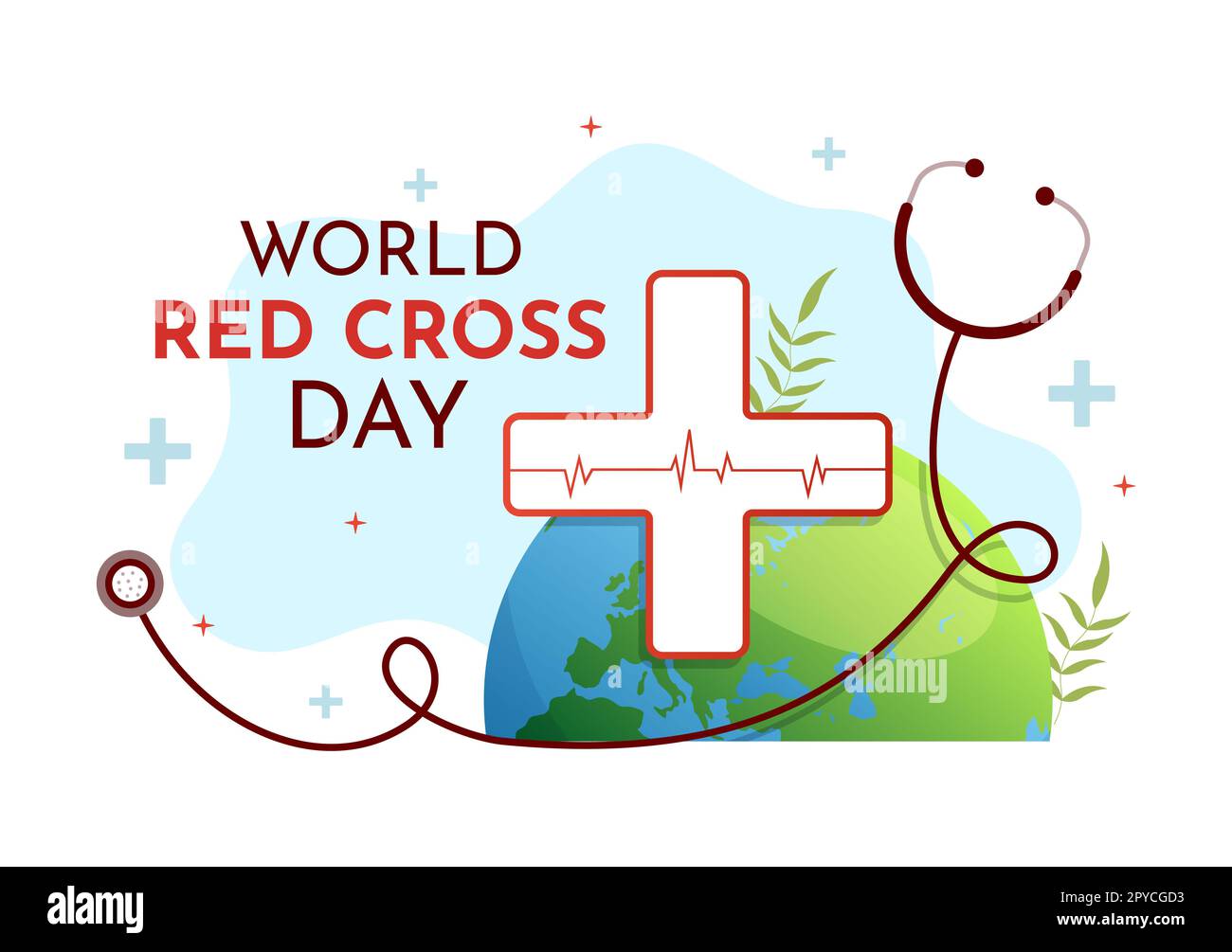 World Red Cross Day on May 8 Illustration to Medical Health and ...