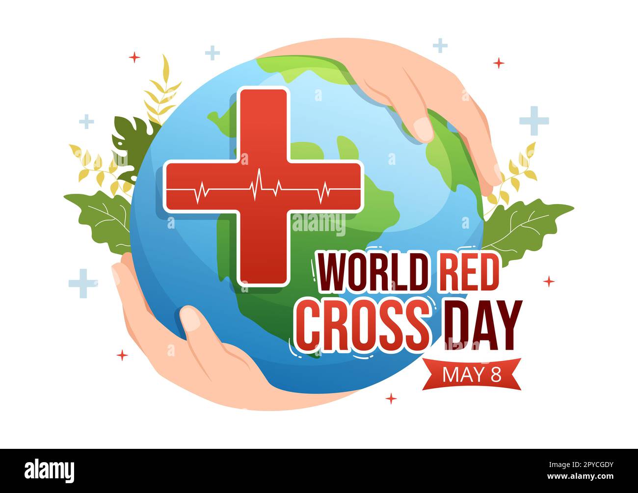 World Red Cross Day on May 8 Illustration to Medical Health and ...