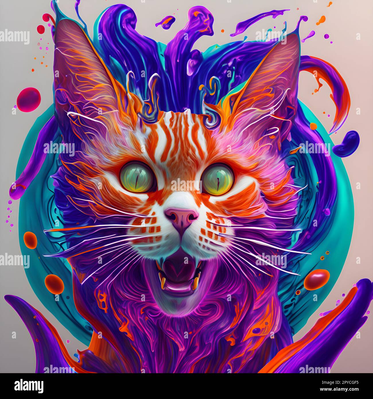 artificial intelligence generated image of varieties animals in ...