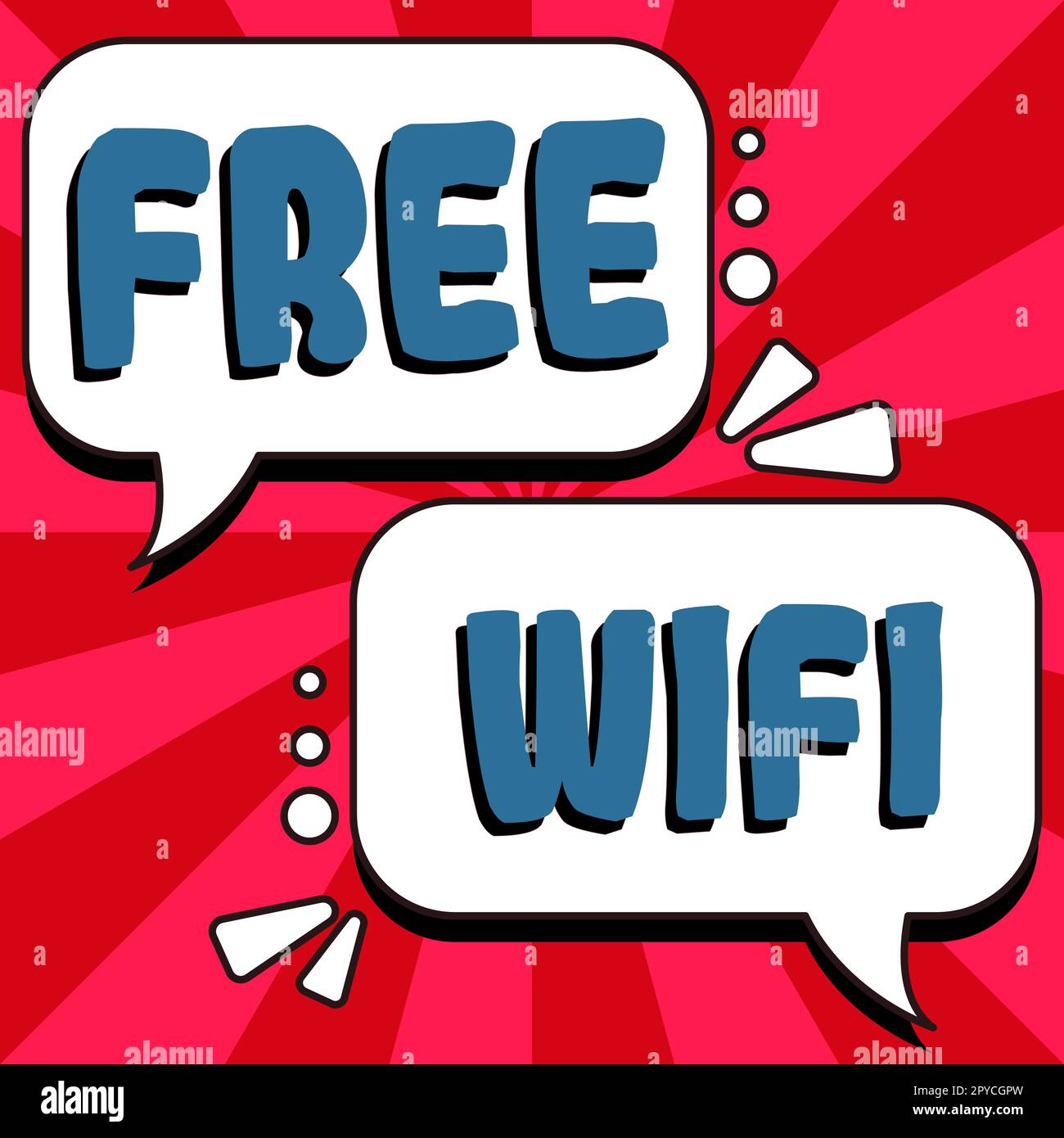 Writing displaying text Free Wifi. Business showcase let you connect to ...