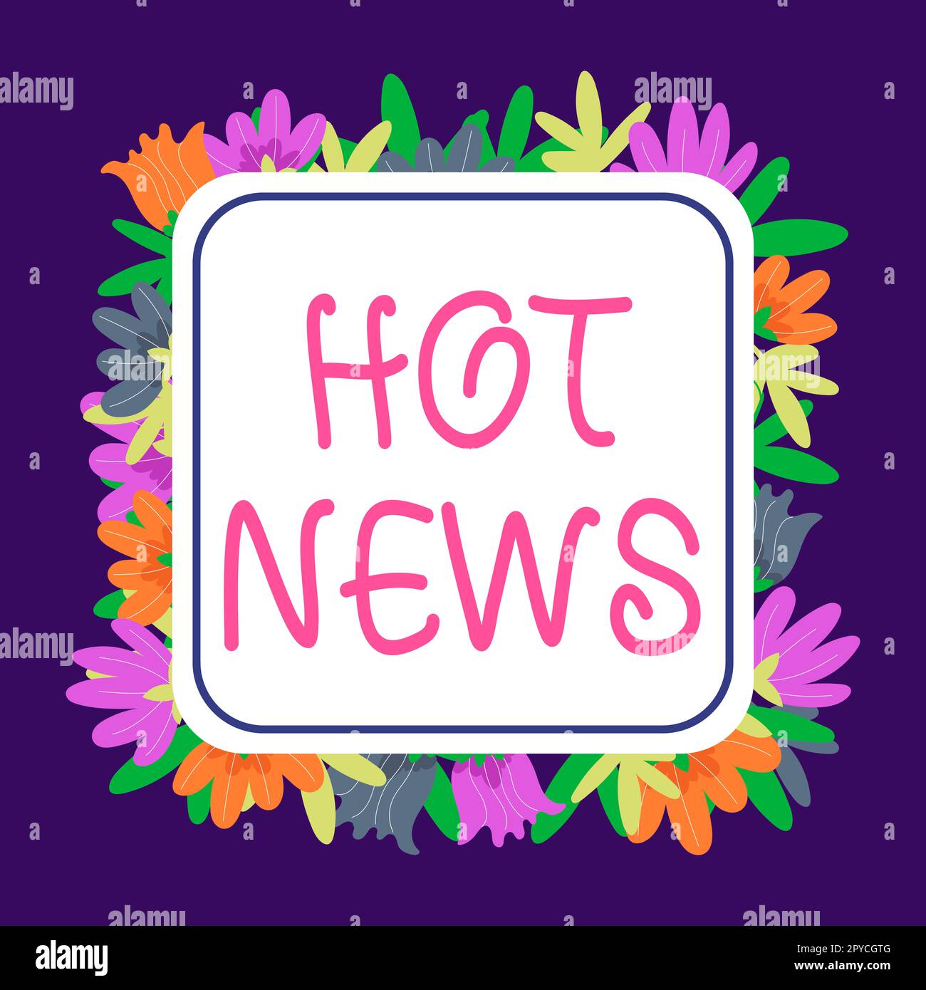 Conceptual display Hot News. Internet Concept subject that experiences ...