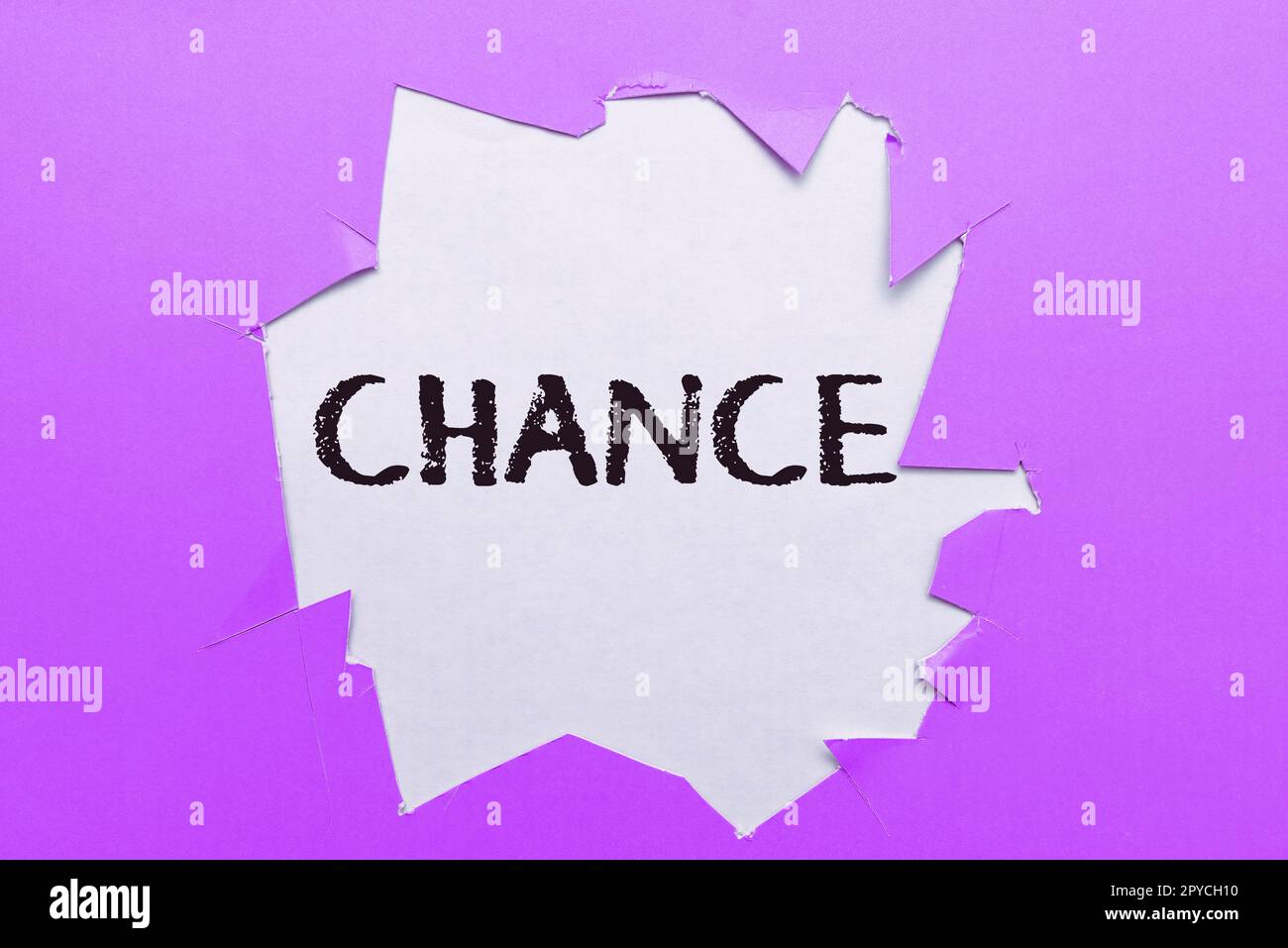 Hand writing sign Chance. Business showcase another opportunity to ...