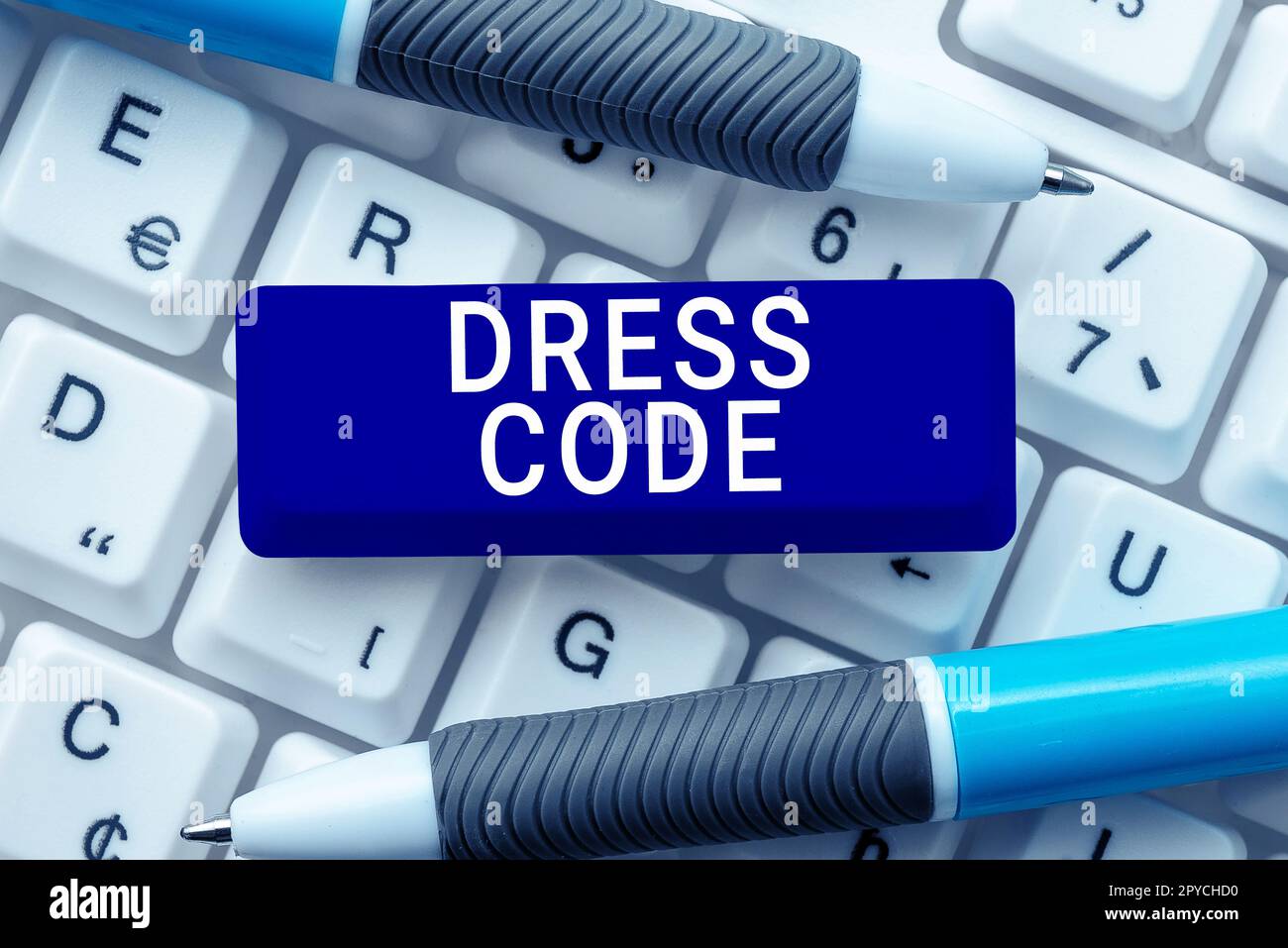Text showing inspiration Dress Code. Word for an accepted way of ...