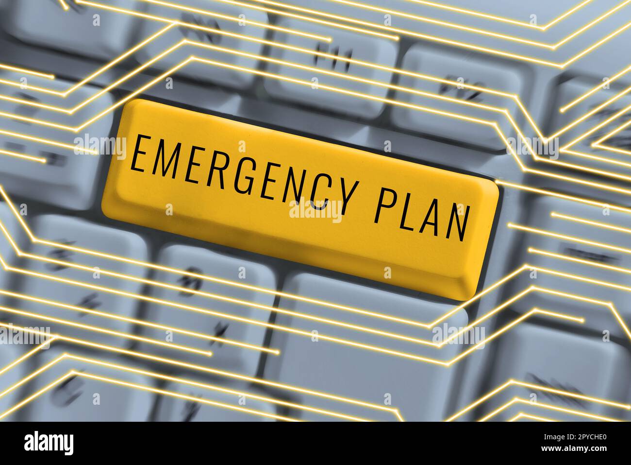 Conceptual display Emergency Plan. Conceptual photo Procedures for ...