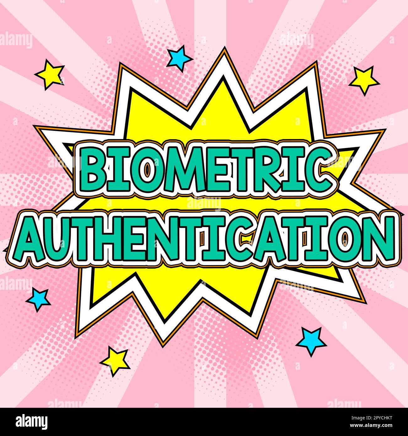 Hand writing sign Biometric Authentication. Business showcase identity verification involves ...
