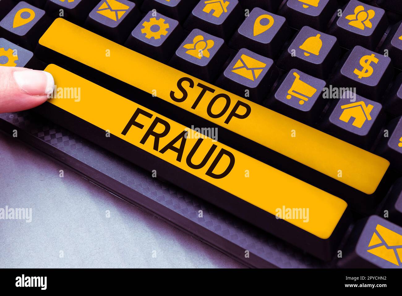 Text caption presenting Stop Fraud. Word for campaign advices people to ... Text caption presenting Stop Fraud. Word for campaign advices people to ...