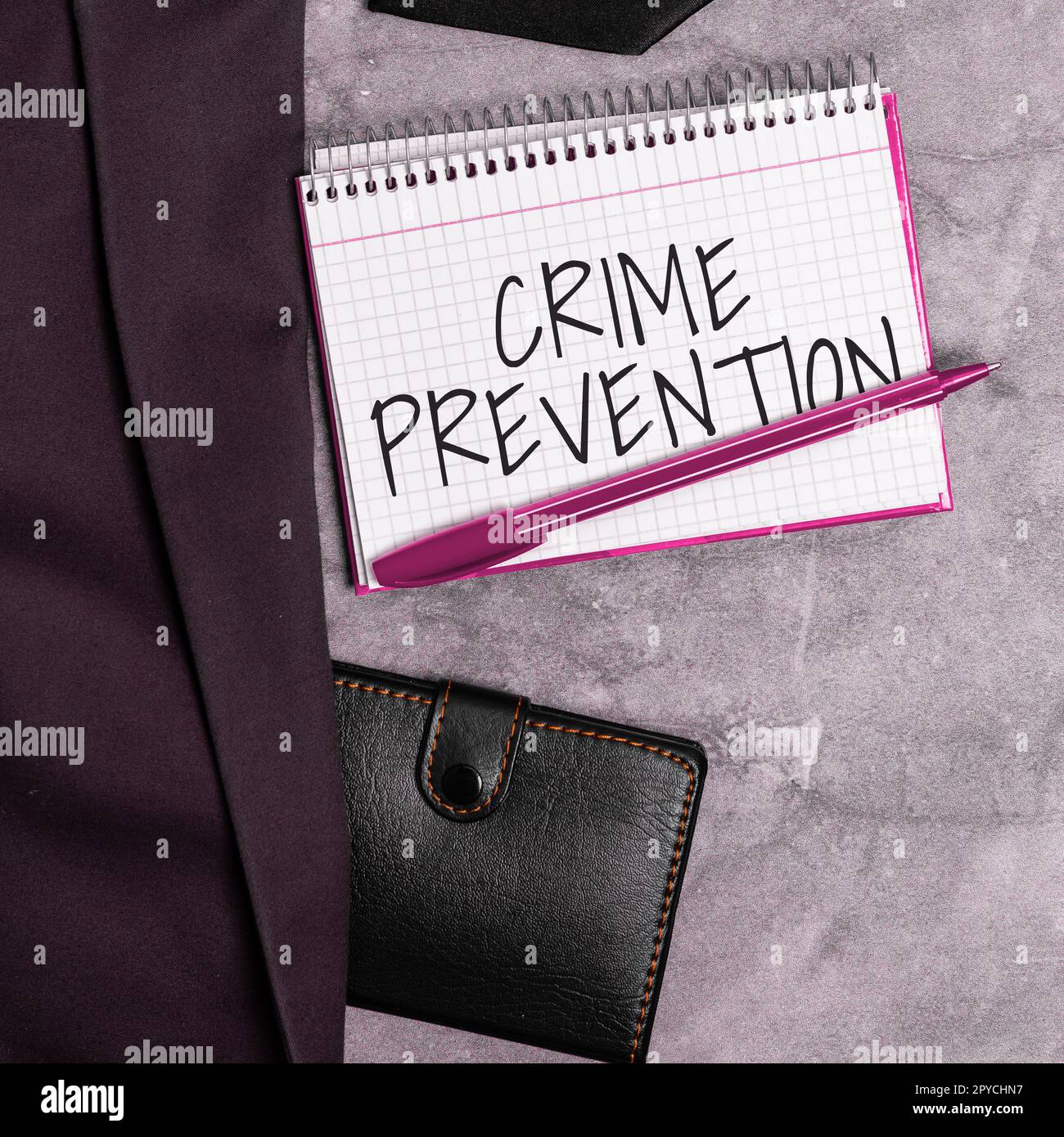 Conceptual caption Crime Prevention. Business approach Federal Offense ...