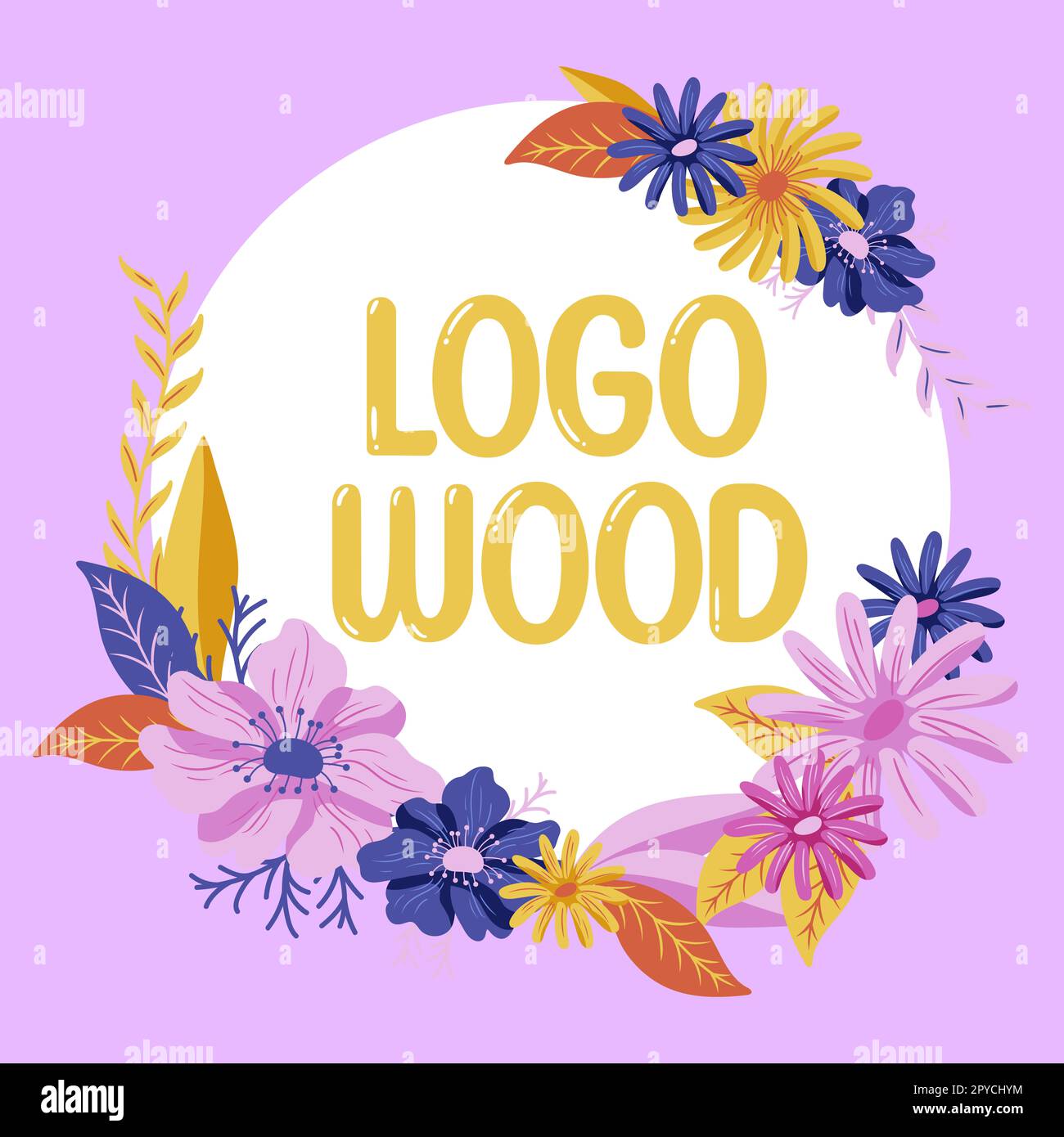 Text showing inspiration Logo Wood. Word Written on Recognizable design ...