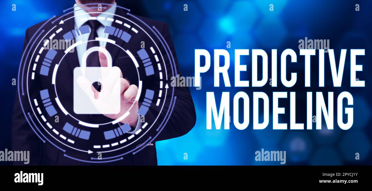 Text caption presenting Predictive Modeling. Business idea maintenance ... Text caption presenting Predictive Modeling. Business idea maintenance ...