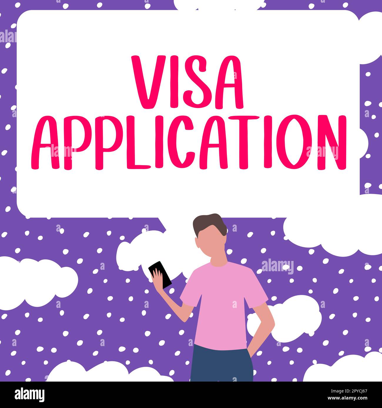 Hand writing sign Visa Application. Internet Concept an process of ...