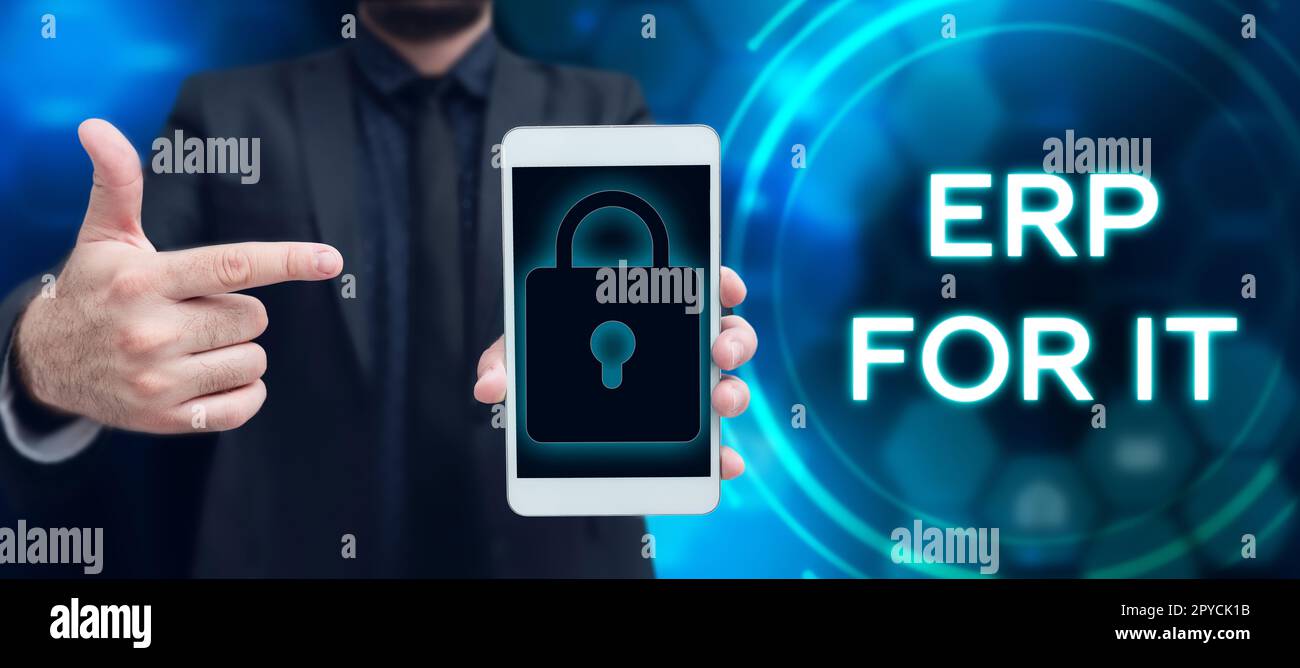 Handwriting text Erp For It. Internet Concept Enterprise resource ...