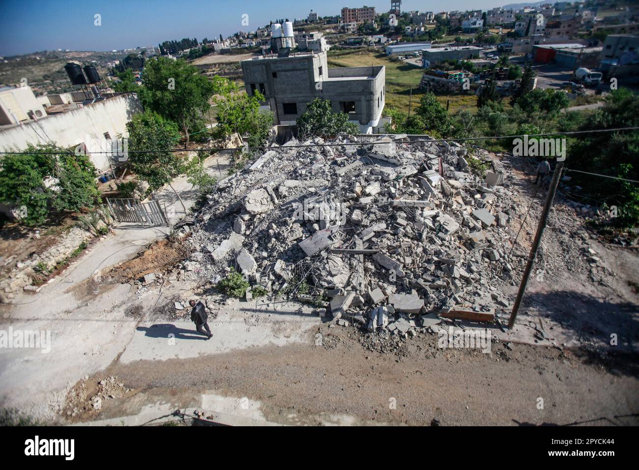 May 3, 2023, Salfit, West bank, Palestine: A general view of the ruins ...