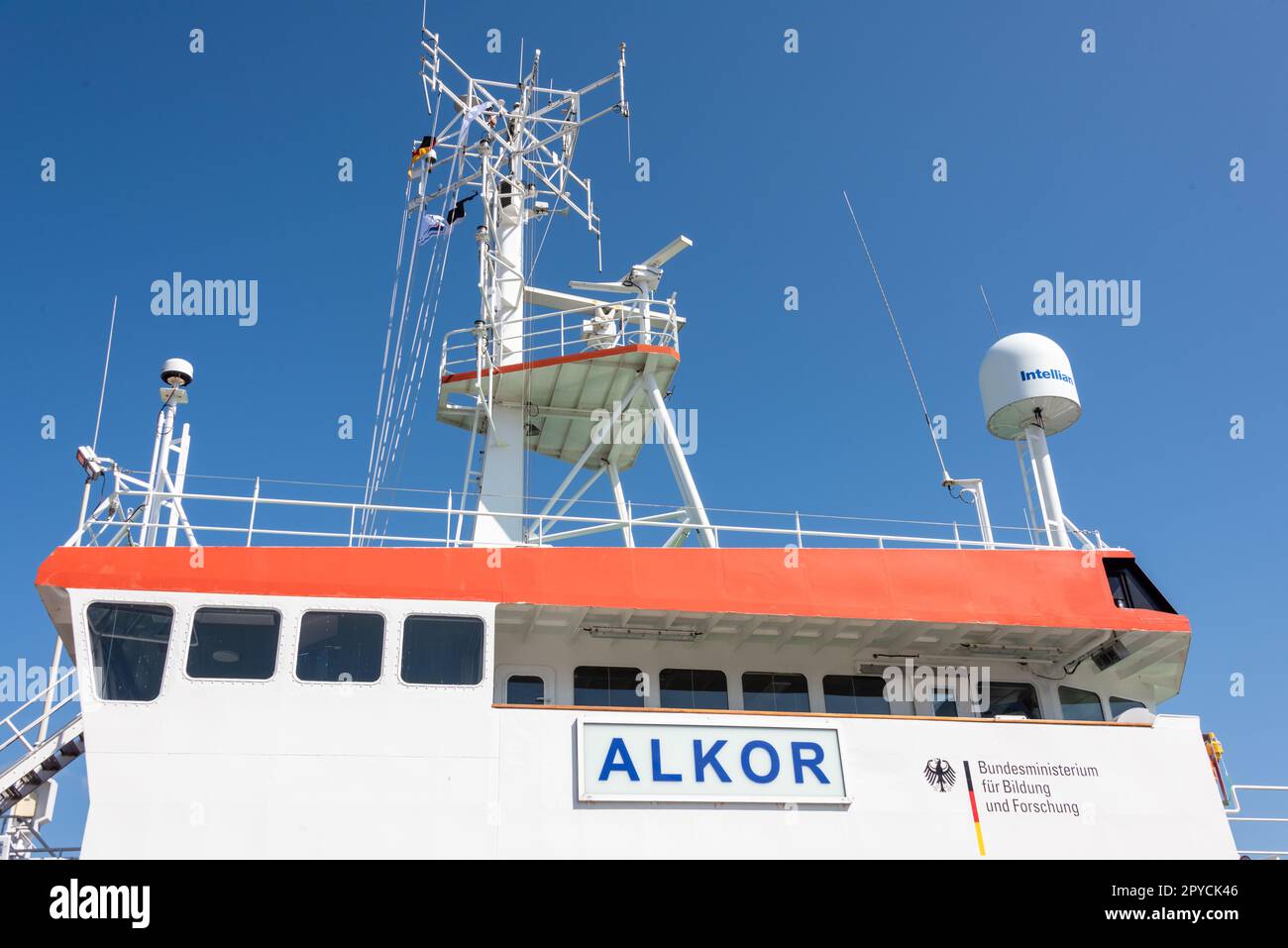 Kiel, Deutschland, April 2023 Symbolbild Forschungsschiff Alcor im ...