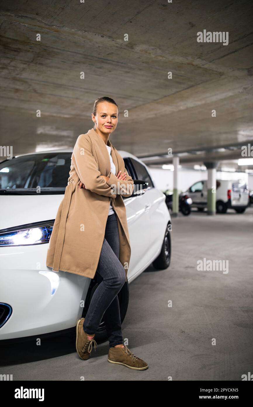 Underground parking/garage (shallow DOF color toned image) - young ...
