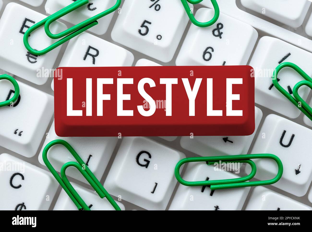 Conceptual display Lifestyle. Business showcase the typical way of ...