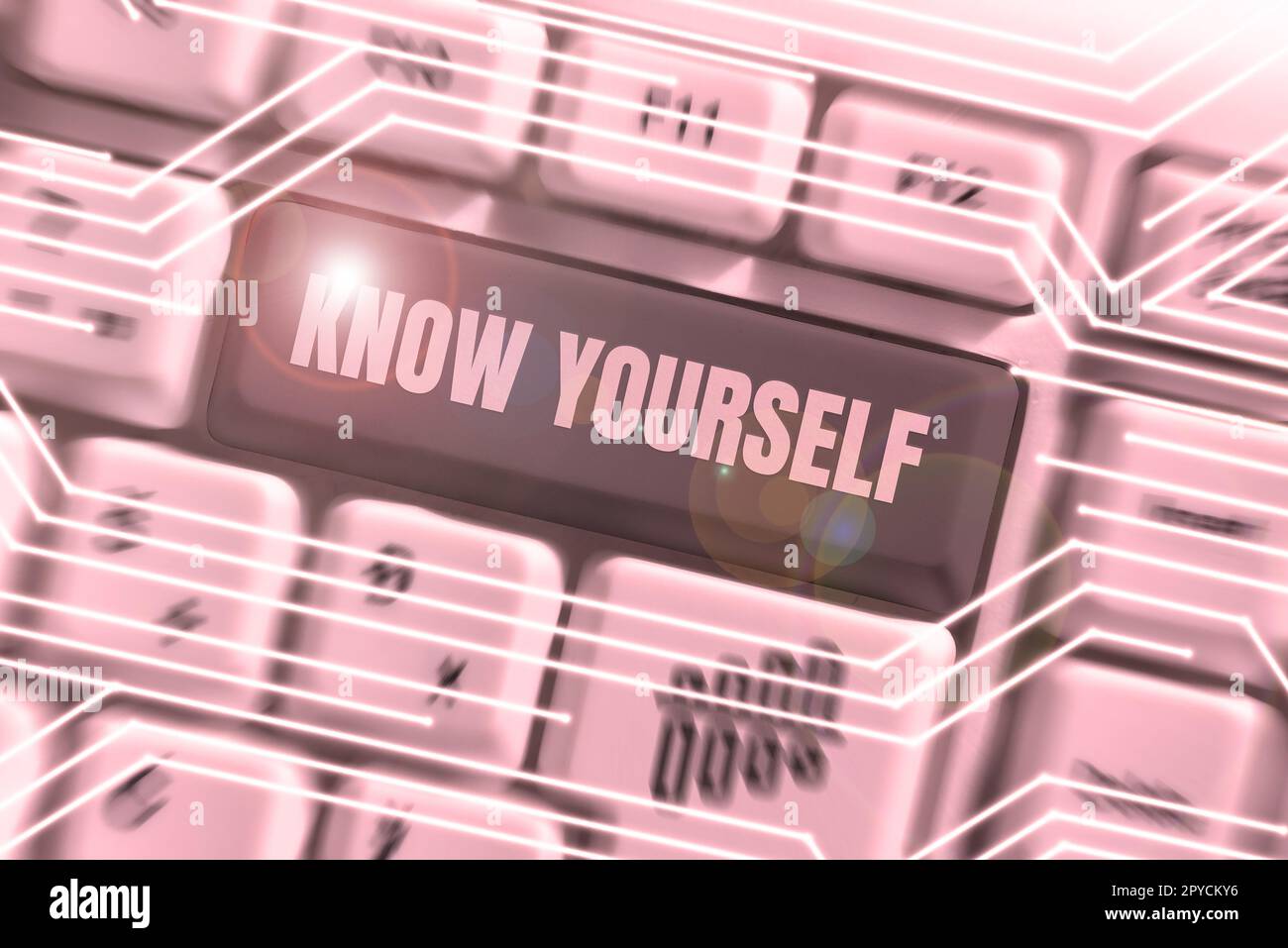 Text caption presenting Know Yourself. Conceptual photo Find You ...