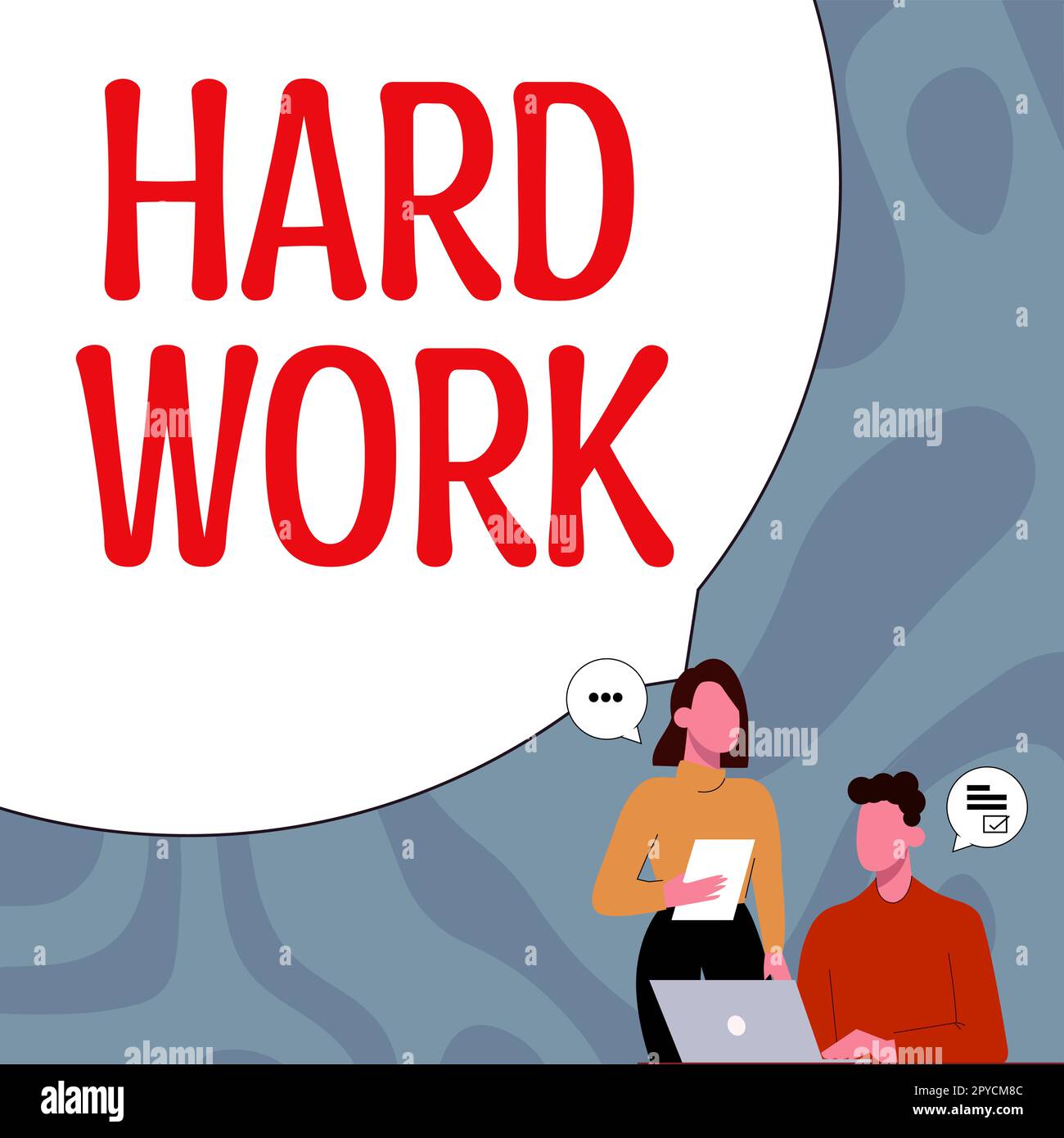 Text showing inspiration Hard Work. Concept meaning always putting a ...