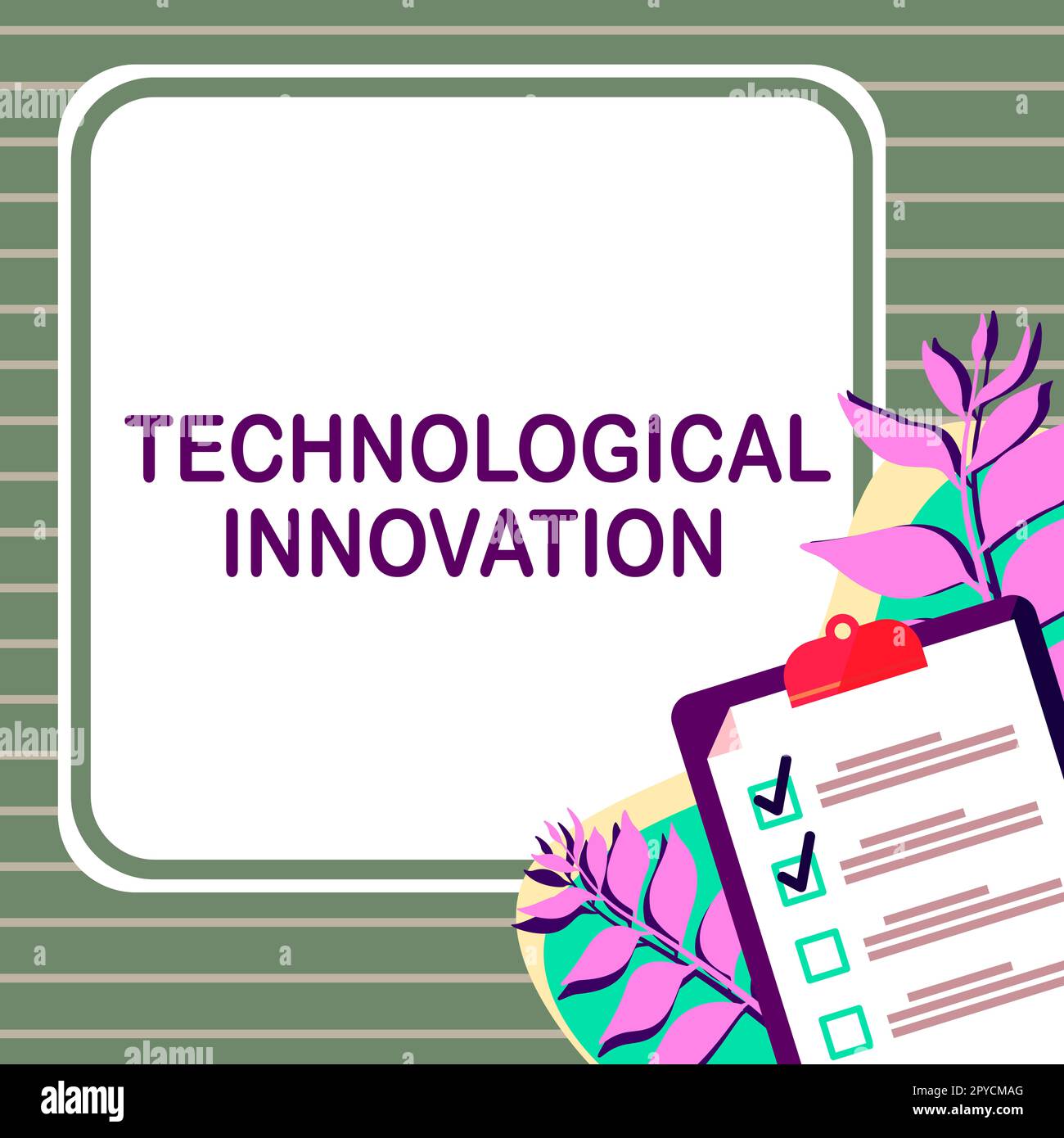 Text showing inspiration Technological Innovation. Word for New ...