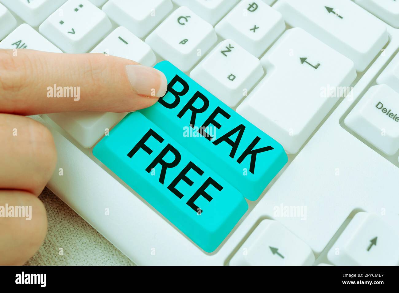 Inspiration showing sign Break Free. Word Written on another way of ...