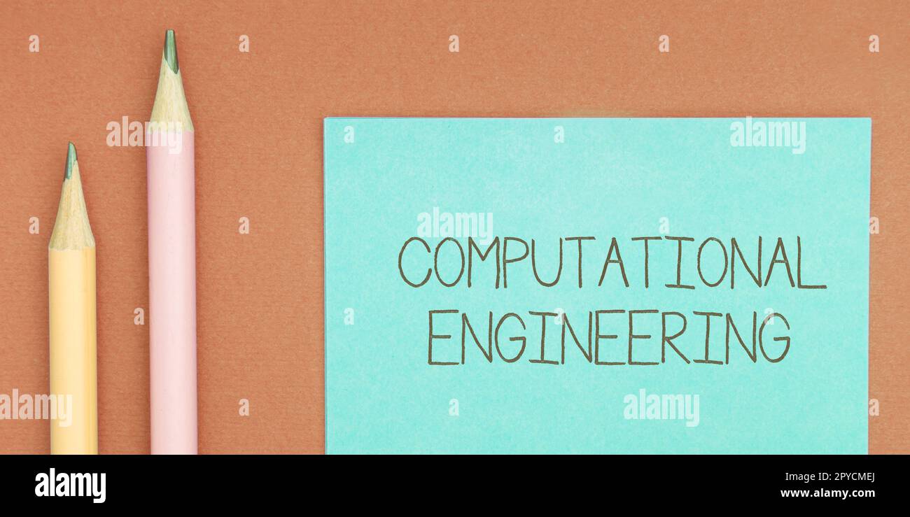 Text showing inspiration Computational Engineering. Business concept ...