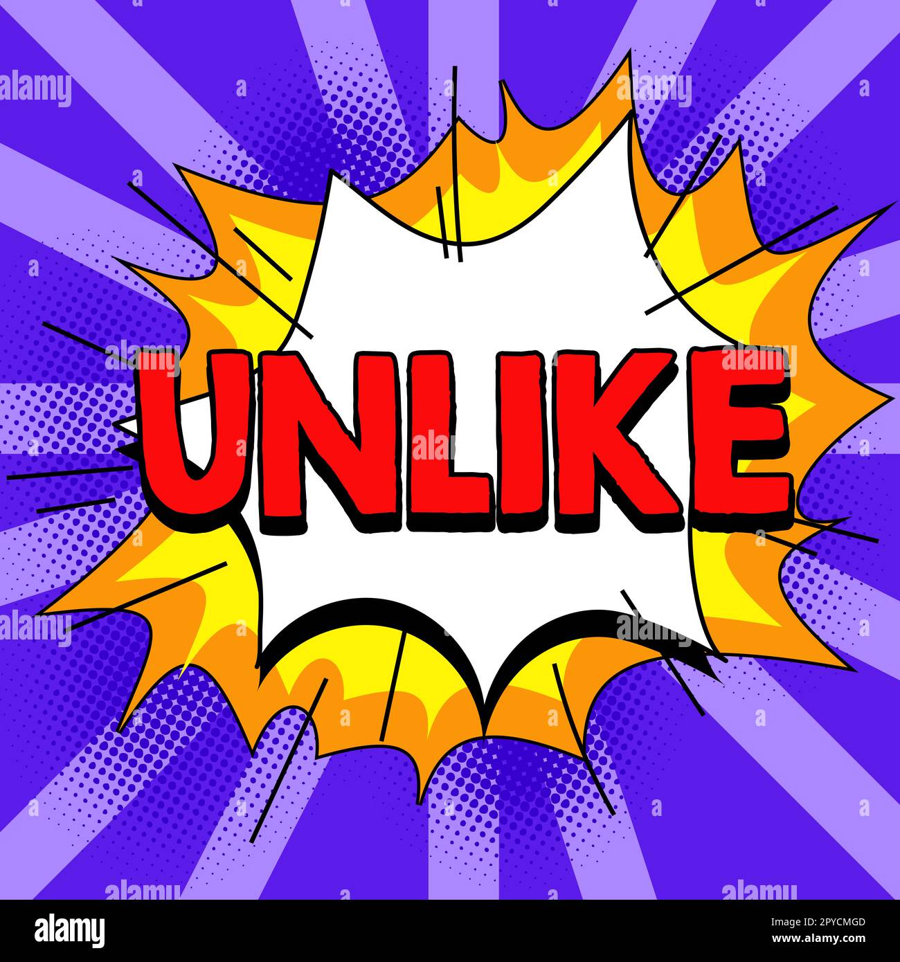 Conceptual display Unlike. Business idea Something different not ...