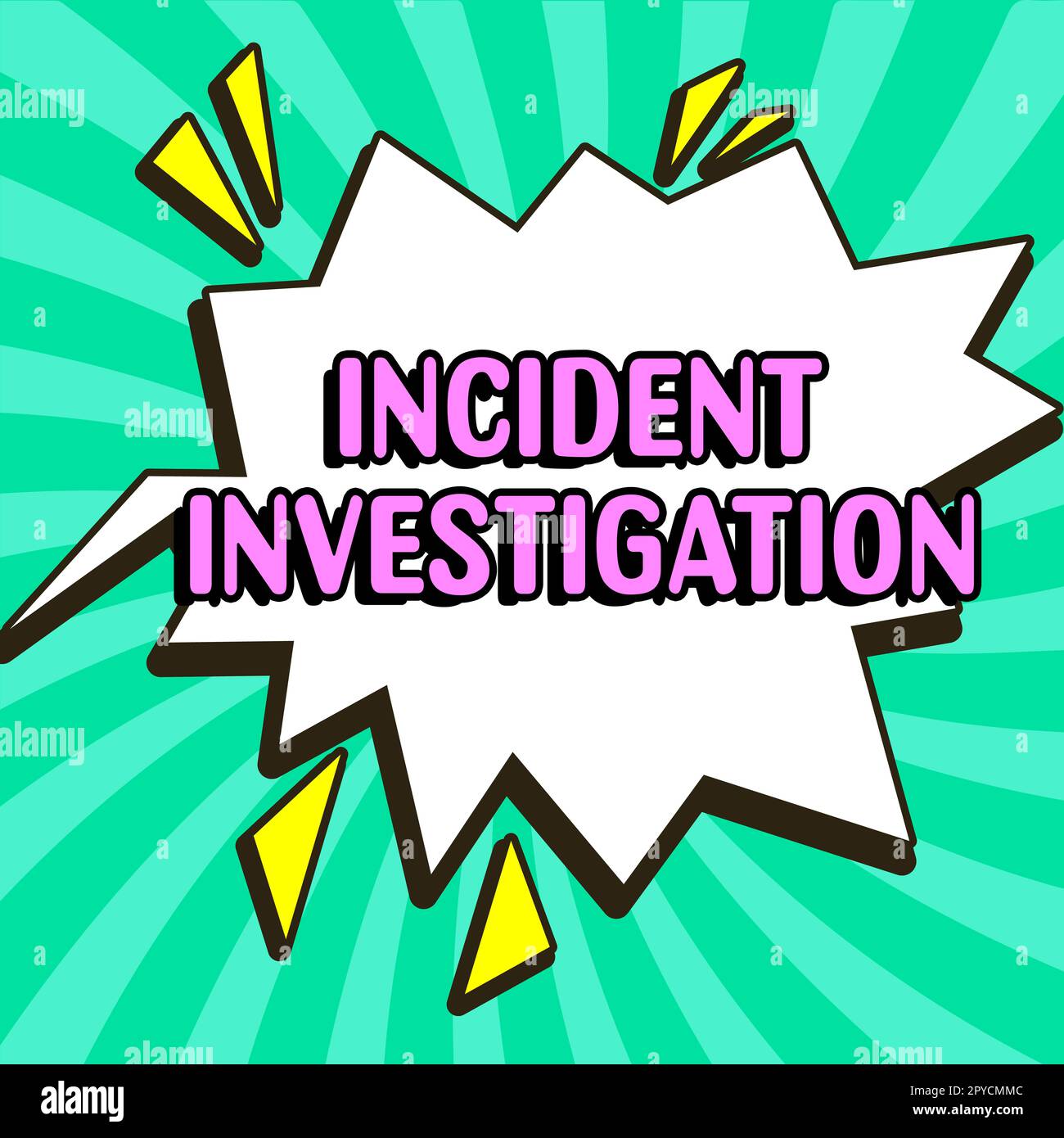 Writing displaying text Incident Investigation. Conceptual photo responsible for the integrity ...