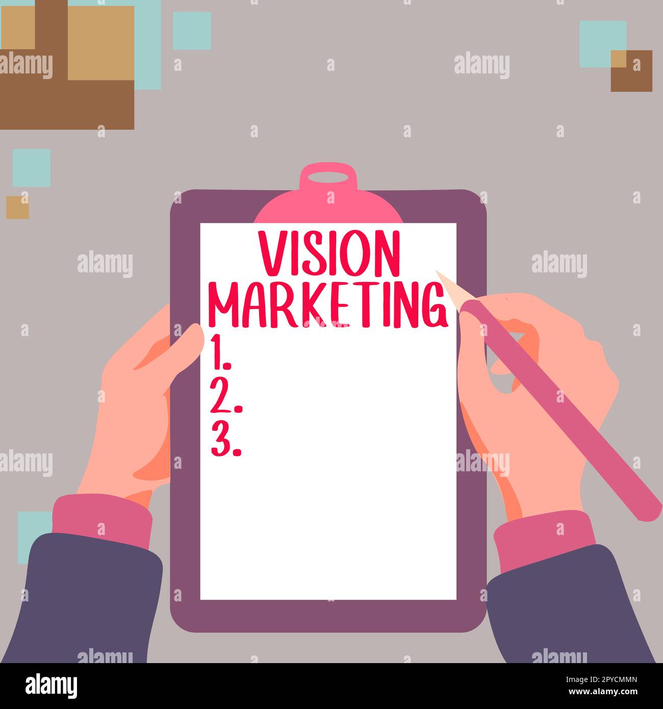 Hand writing sign Vision Marketing. Word Written on outlining how they ...