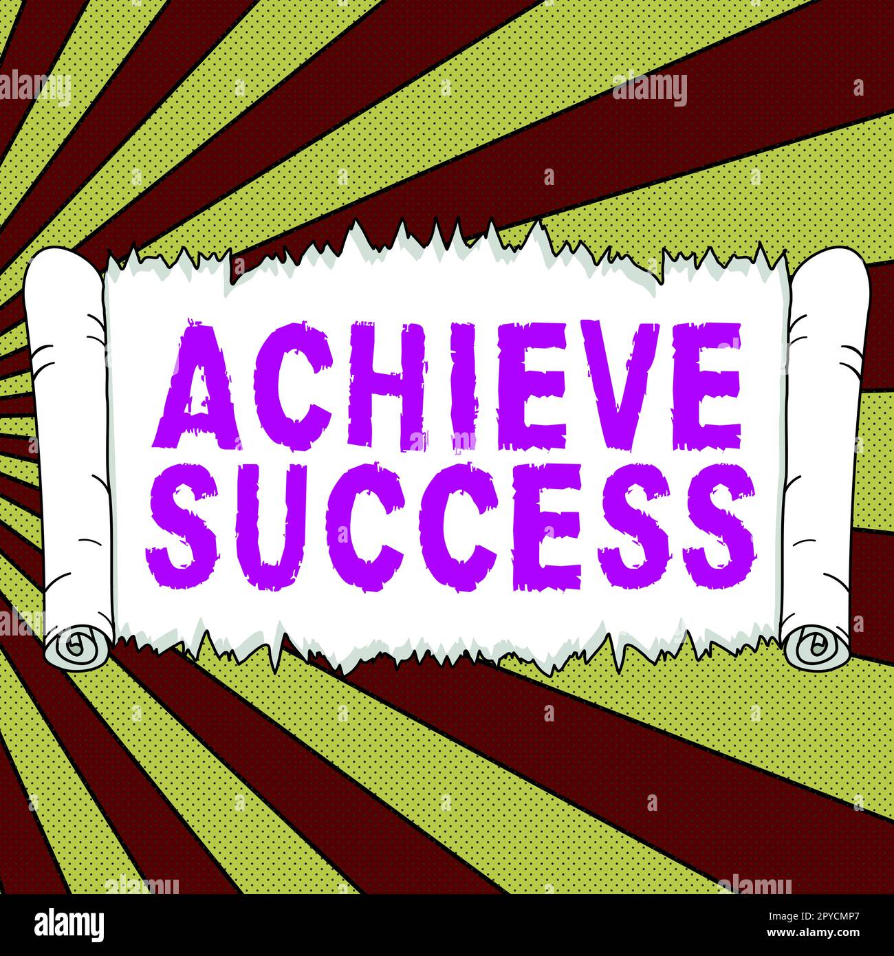 Sign displaying Achieve Success. Conceptual photo to attain a desired ...