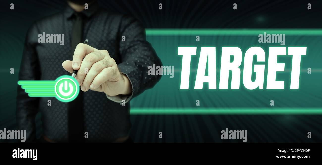 Conceptual display Target. Business approach person object or place ...