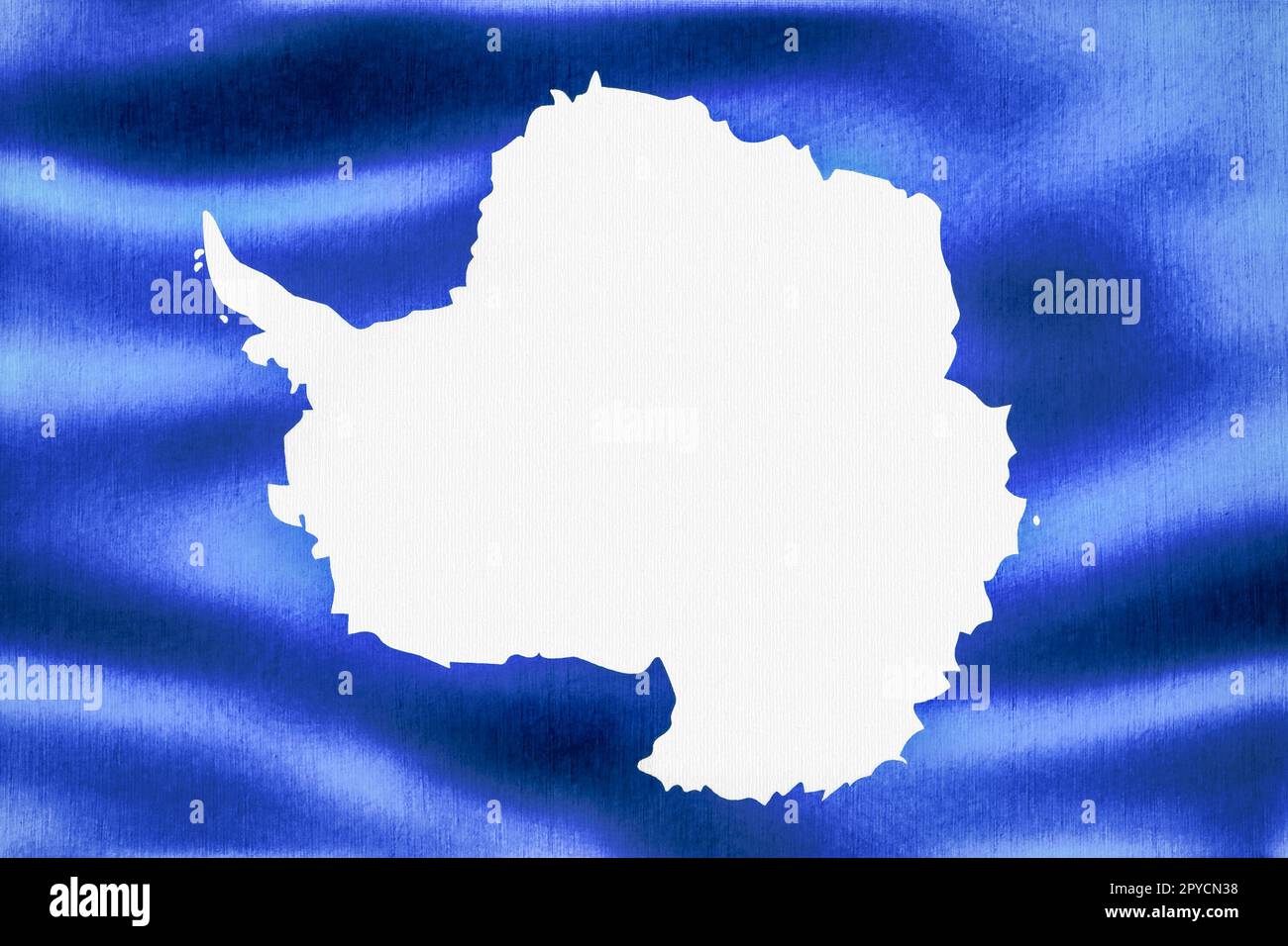 Antarctica flag - realistic waving fabric flag Stock Photo - Alamy