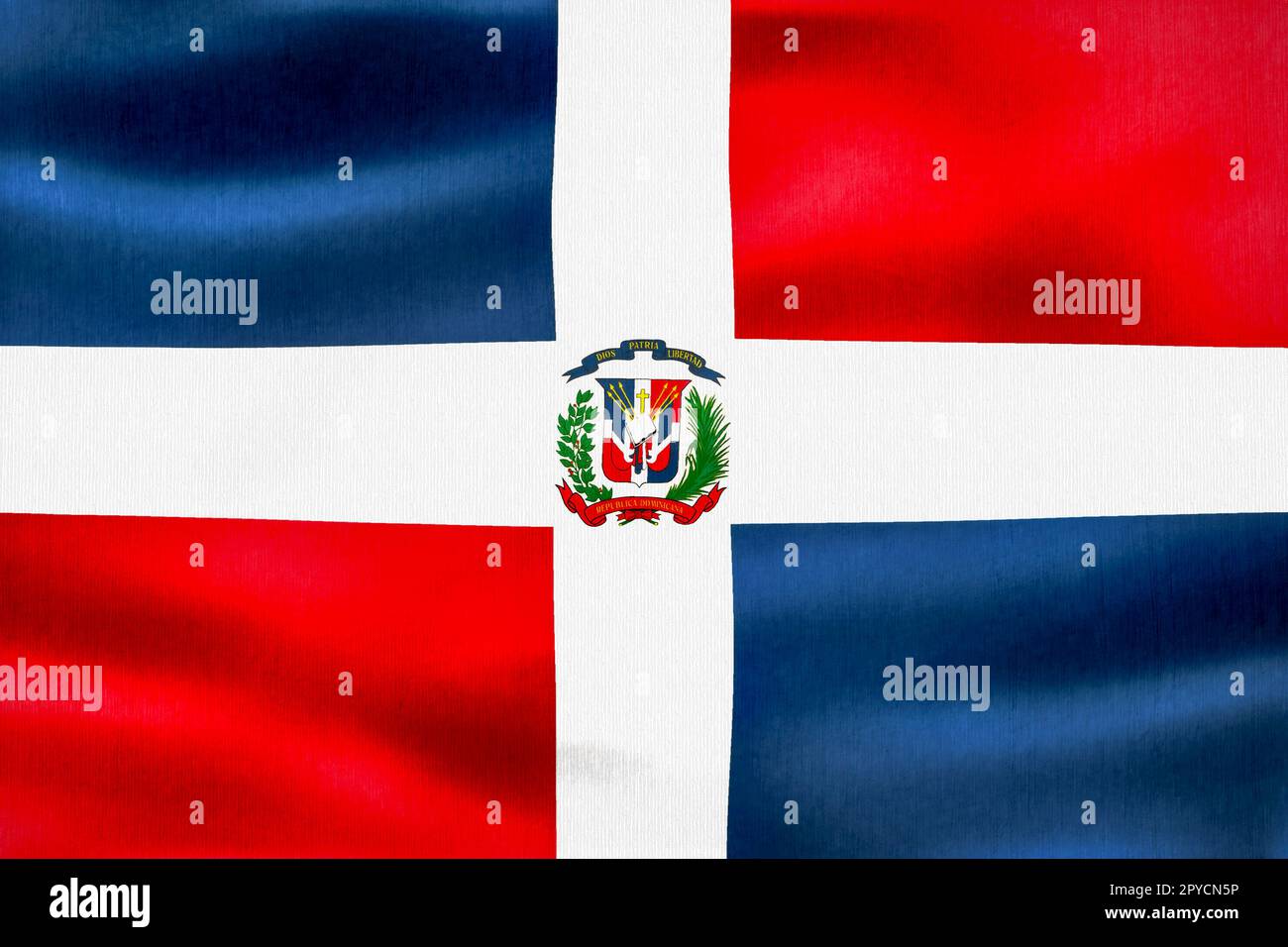 Dominican republic 3d flag hi-res stock photography and images - Alamy