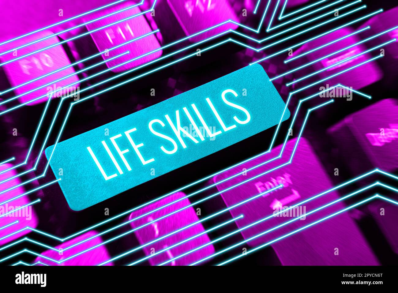 Sign displaying Life Skills. Word Written on that is necessary or ...