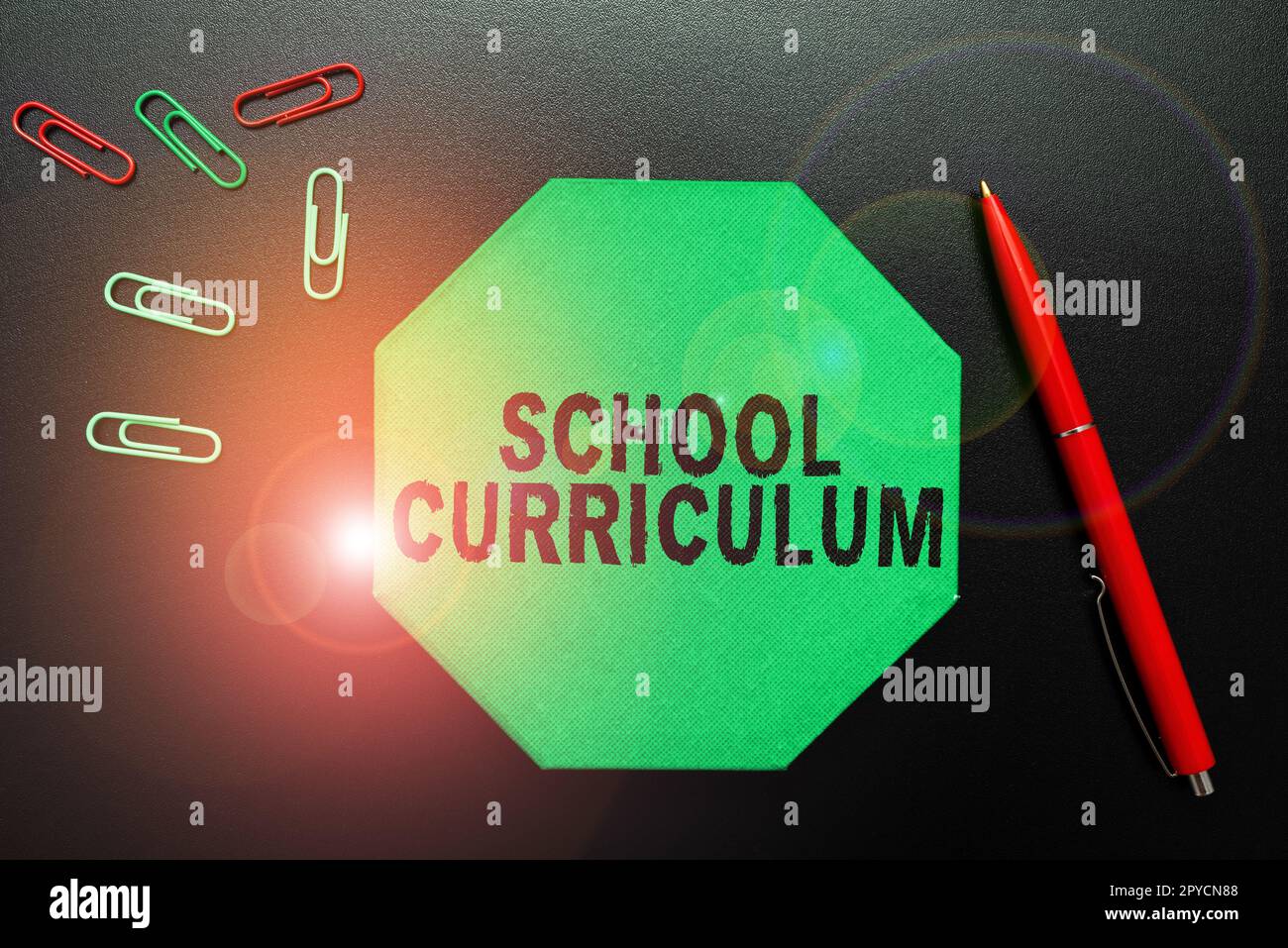 Text showing inspiration School Curriculum. Business approach designed ...