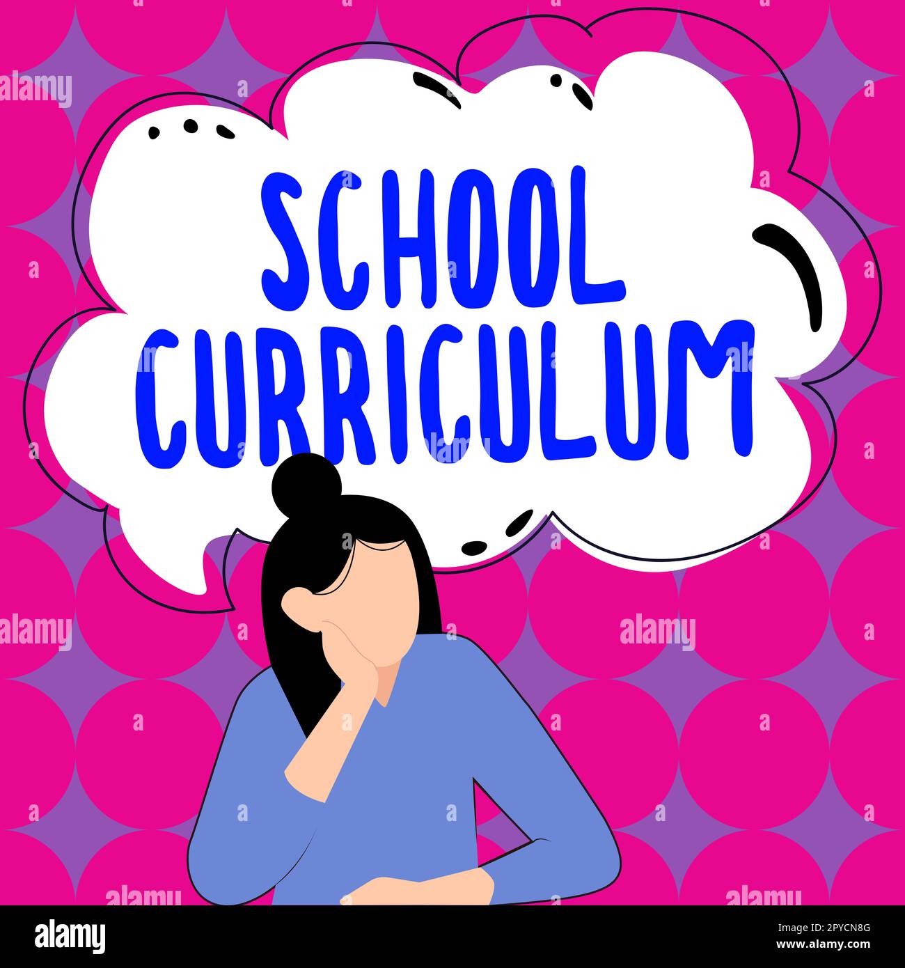Conceptual display School Curriculum. Word Written on designed to ...
