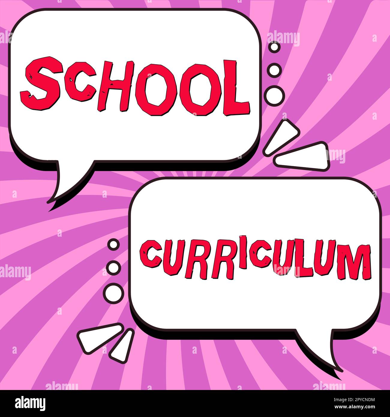 Text sign showing School Curriculum. Business showcase designed to ...