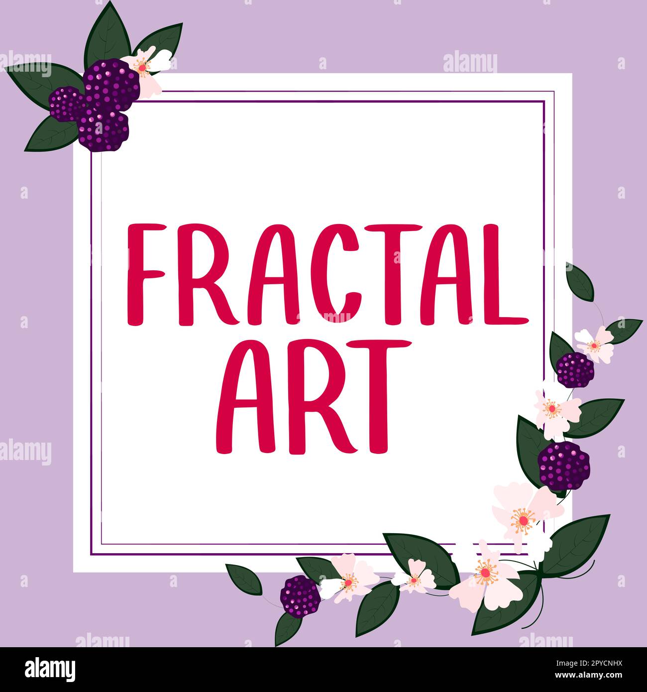 Hand writing sign Fractal Art. Business idea the place or section of a ...