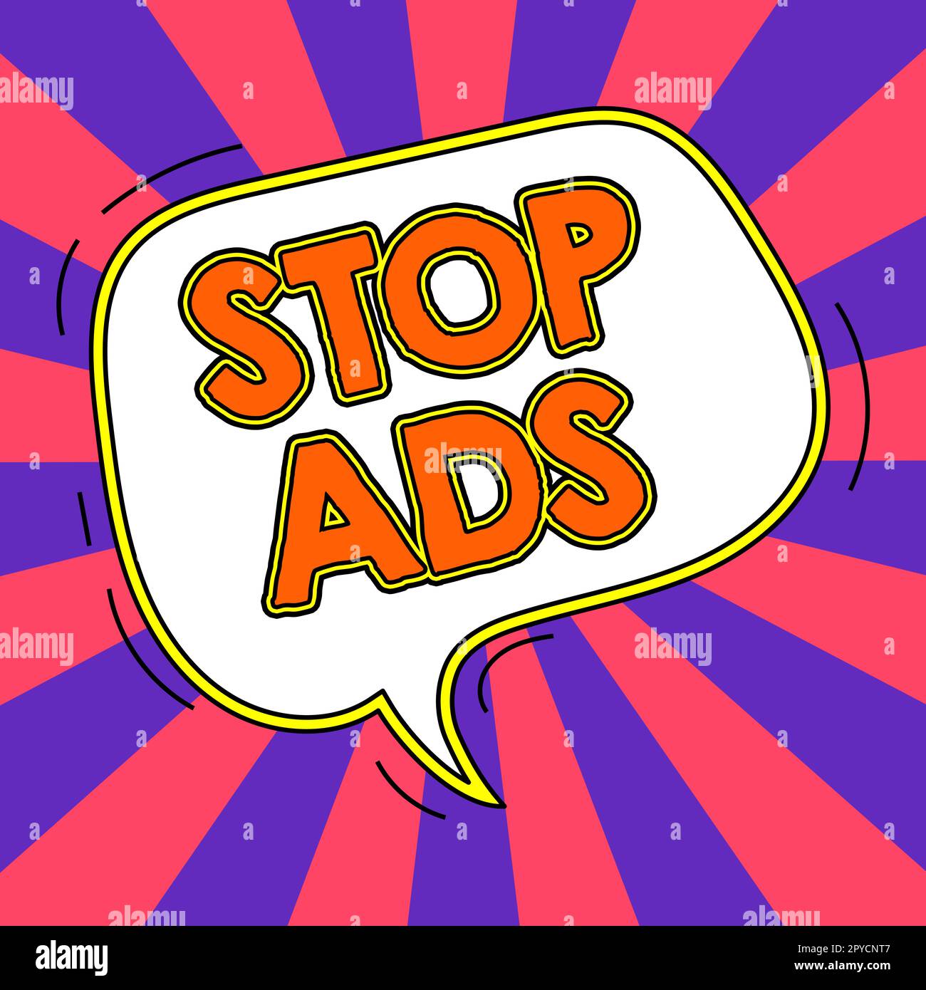 Inspiration showing sign Stop Ads. Conceptual photo program that will ...